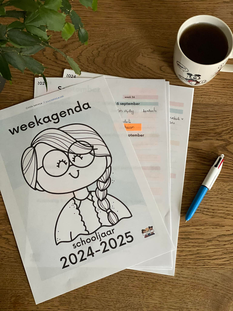 weekagenda schooljaar 2024-2025 – katrotje