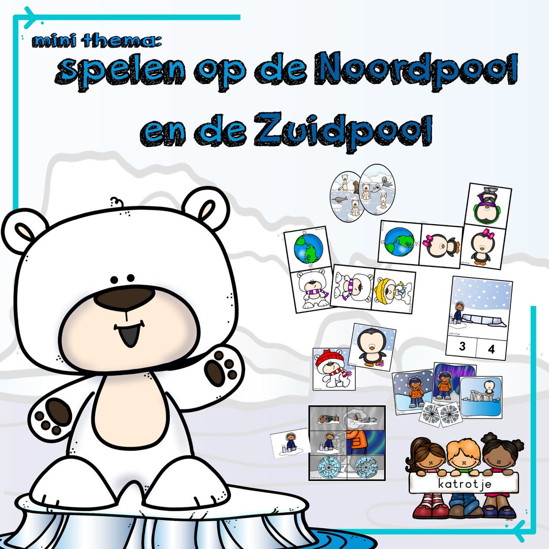 mini thema: spelen op de Noordpool en de Zuidpool – katrotje